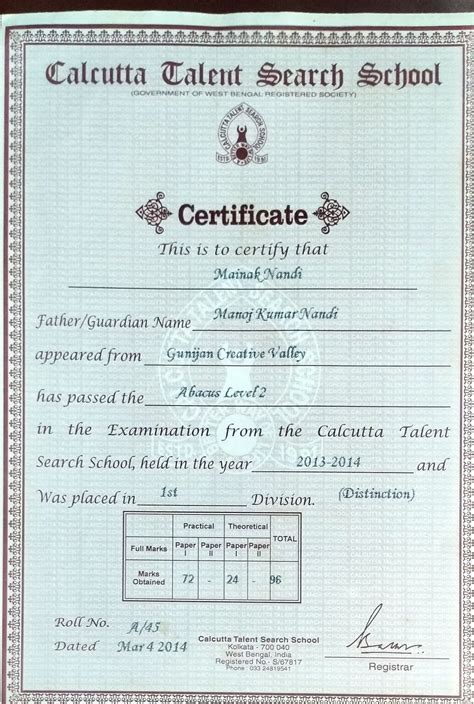 Mainak Nandi On Linkedin Completed Level 2 In Abacus In 2014 😌