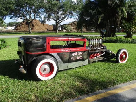1930 Ford Model A Rat Rod Old School Hot Rod Slammed All Steel No