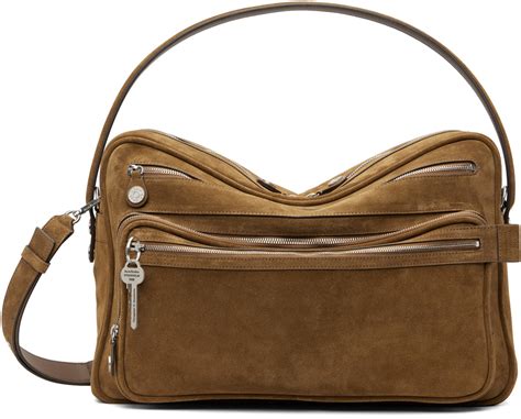 Acne Studios Brown Camero Camera Shoulder Bag Acne Studios