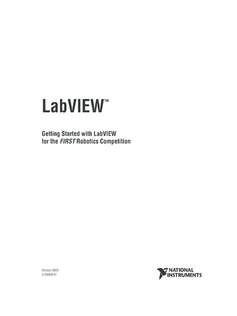 Fillable Online Getting Started With Labview For Frc Fax Email Print