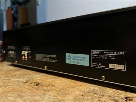 1990 Sony Tc K630 Es Series Flagship Top Of The Line 3 Head Tape Cassette Recording Deck Photo