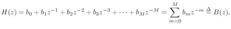 Feedforward Comb Filters