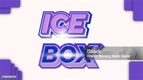 아이스 박스 텍스트 효과 알파벳 3d 디자인과 다채로운 편집 가능한 텍스트 효과 세트 텍스트는 그래픽 스타일 패널에서 변경할 수 있습니다 그래픽 스타일에 저장된 효과 0명에