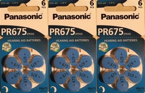 Vorteilspackung Panasonic 675 - McBatterie.de