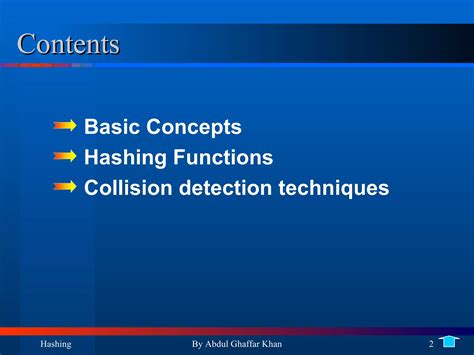 Hashing Ppt Databases Computer Software And Applications