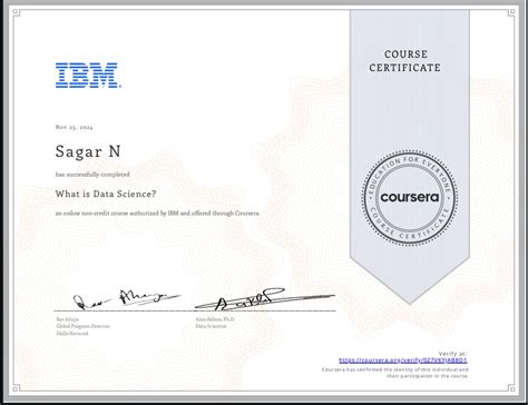 Sagar N On Linkedin Datascience Learning Ibm Coursera Skilldevelopment