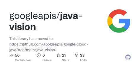 GitHub Googleapis Java Vision This Library Has Moved To Https Github Googleapis Google