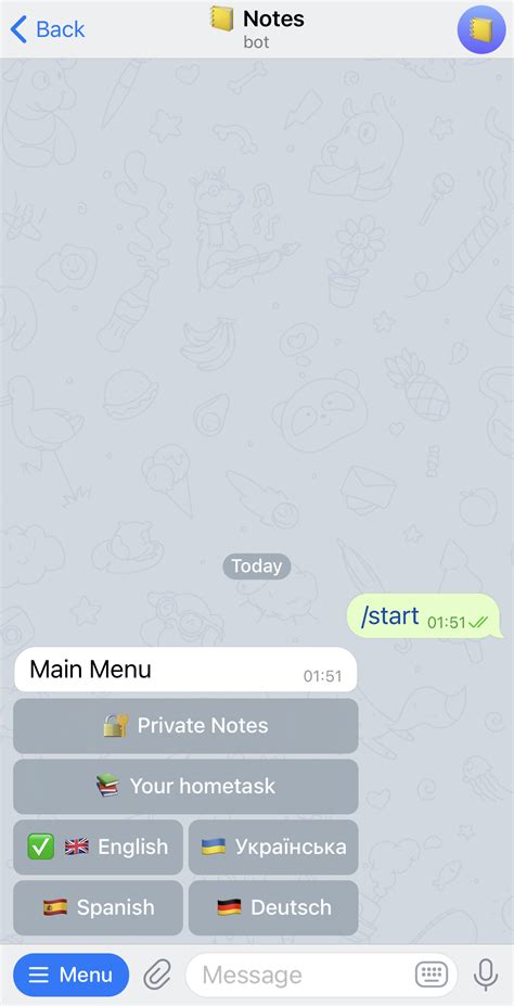 Github Artemburakovtelegram Bot Notes A Telegram Bot Designed To