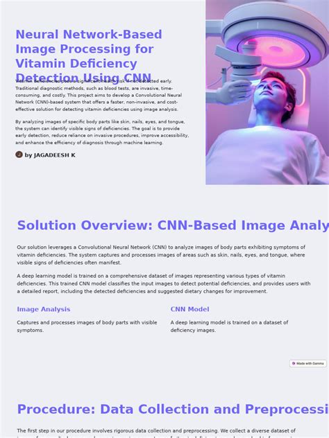 Neural Network Based Image Processing For Vitamin Deficiency Detection Using Cnn Pdf Deep
