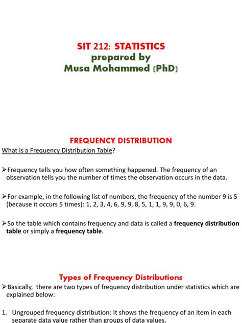 Sit 212 Lecture Note Pdf Statistical Hypothesis Testing Estimator
