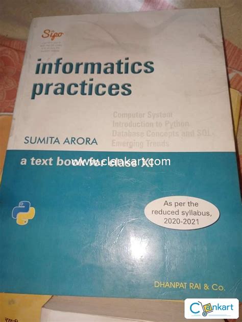 Buy Informatics Practices A Text Book For Class 11 Examination 2020 2021 Book In Excellent