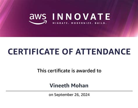 Awsinnovate Cloudcomputing Techinnovation Aws Devops Neverstoplearning Vineeth Mohan