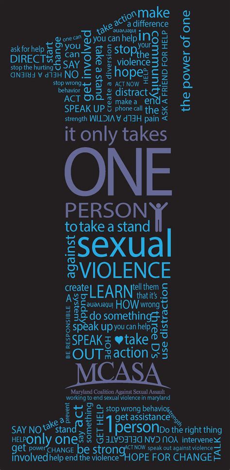 It Only Takes One Maryland Coalition Against Sexual Assault