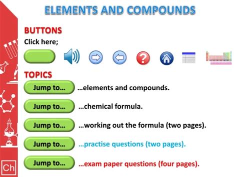 PPT Elements And Compounds PowerPoint Presentation Free Download ID