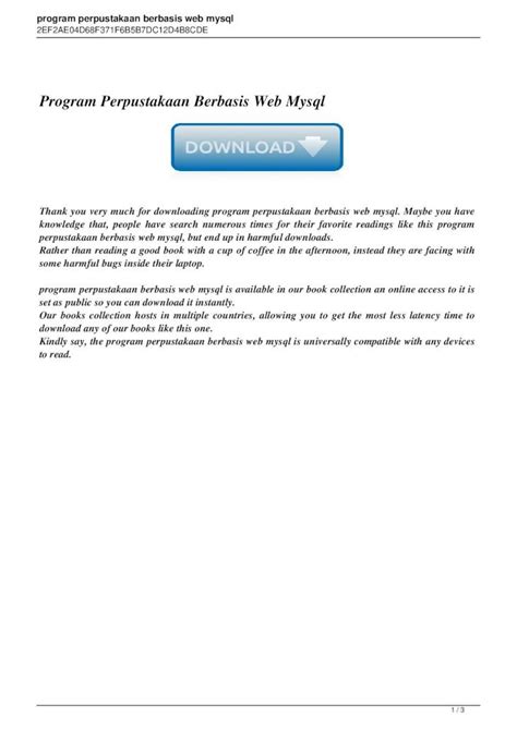 pdf program perpustakaan berbasis web program perpustakaan berbasis web