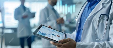 Premium Photo Data Analytics Tools Help Doctors Analyze Trends In