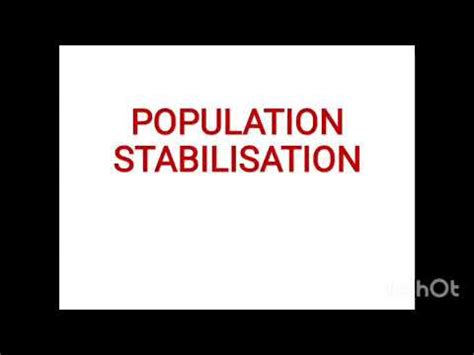 Population Stabilization And Natural Birth Control Method Youtube