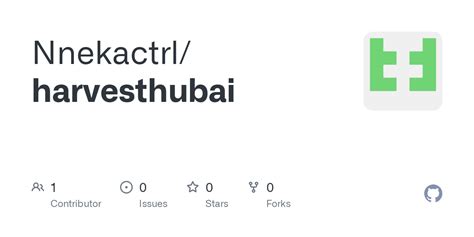 GitHub Nnekactrl Harvesthubai