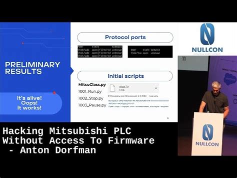Nullcon Talk Hacking Mitsubishi Plc Without Access To Firmware From Nullcon Class Central