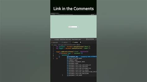 password hide show toggle coding css html htmltutorial webdevelopment youtube