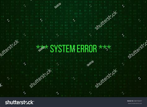 System Error Digital Numbers Background Hacked Stock Illustration 588706697 Shutterstock