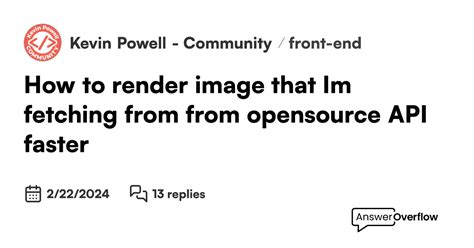 How To Render Image That Im Fetching From From Opensource Api Faster