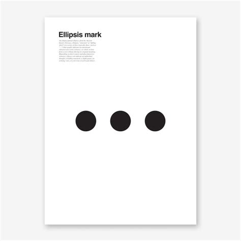 Ellipsis Art Print Minimal Graphic Design Minimalist Graphic Design Book Design Inspiration