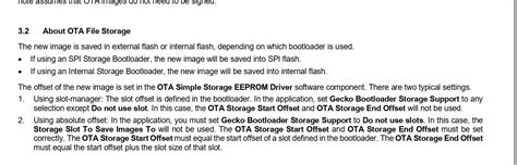 How Could I Config Mg24 Module Gsdk For Ota Address