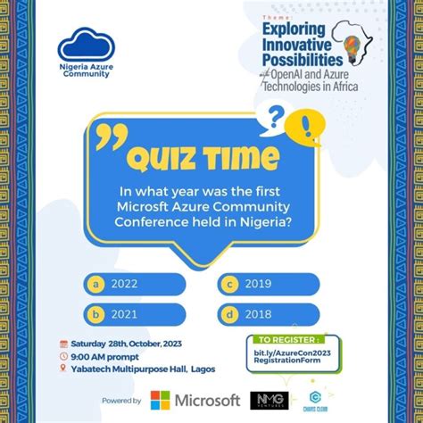 Azure Nigeria Community On Linkedin Azurenigeriacon2023