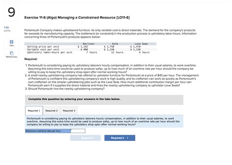 solved exercise 11 6 algo ﻿managing a constrained resource