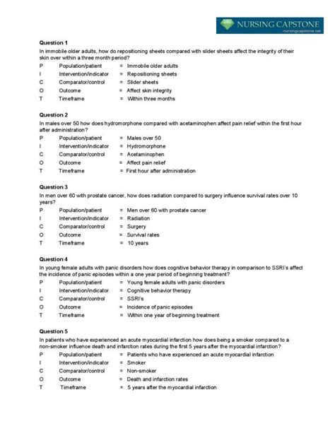 😊 What Is A Picot Question Picot Question Examples 2019 01 27