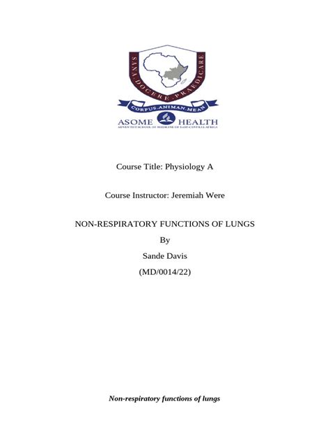 non respiratory funtions pdf