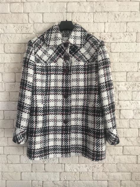 Пальто оверсайз клітка — ціна 520 грн у каталозі Пальто Купити жіночі речі за доступною ціною на