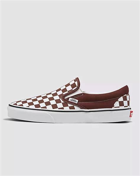 Classic Slip On Checkerboard Shoe In Bitter Chocolate Vans Canada