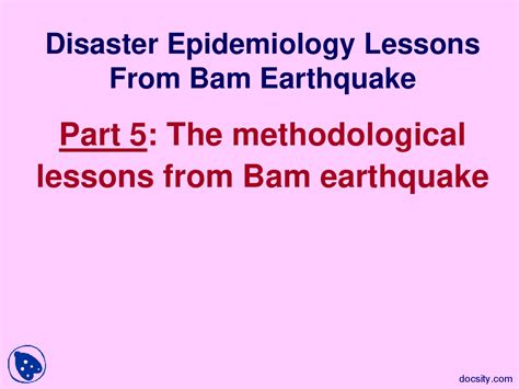 Methodological Lessons Health Lecture Slides Docsity