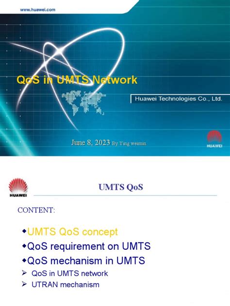 C01 Wcdma Rno Qos In Umts Network Pdf Quality Of Service Computer