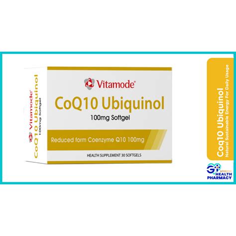 Vitamode Co Q10 Ubiquinol 100mg 30s 60s Shopee Malaysia