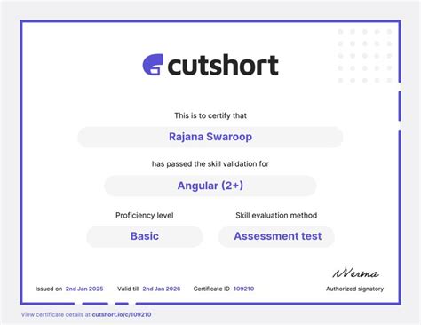 Swaroop Rajana On Linkedin Angular Certification Webdevelopment
