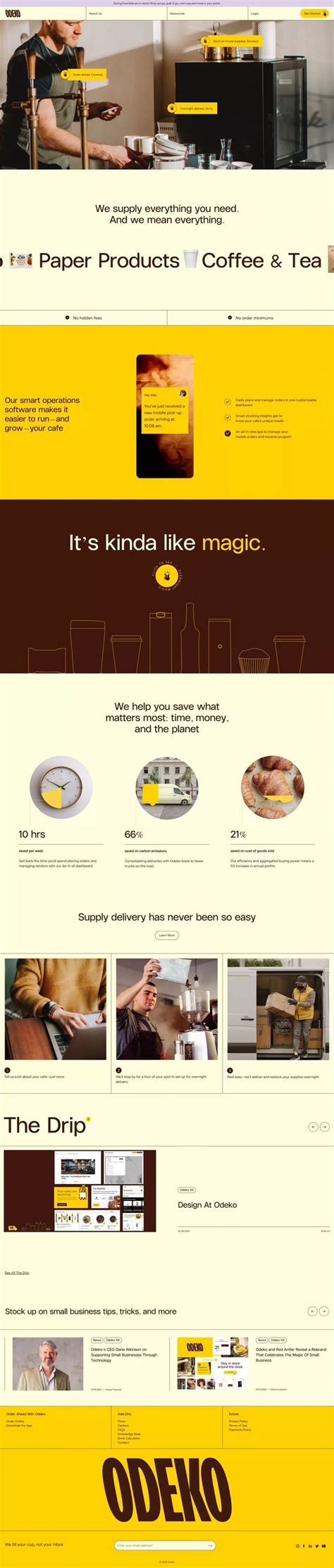 Odeko On Landbook Get Inspired By Landing Design And More Web Layout Design Best Web Design