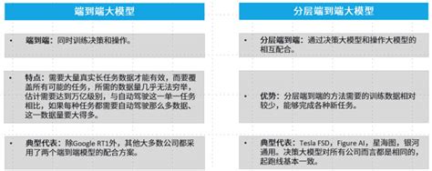 具身智能大模型的二个路径分别是什么端到端和分层端到端