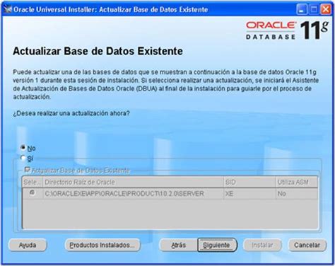 instalar oracle database 11g standard edition en windows acp