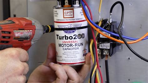 Amrad Turbo 200 Universal Motor Run Capacitor Install Youtube