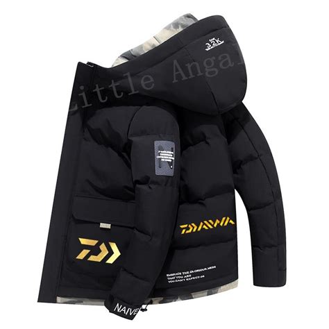 Daiwa 남성용 낚시 재킷 겨울 방풍 야외 등산 의류 하이킹 후드 의류 따뜻한 외투 통기성 Aliexpress