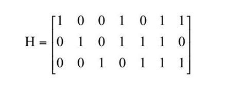 The Parity Check Matrix And Decoding Table Of The 7