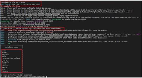 how to list all hive databases that i have access cloudera