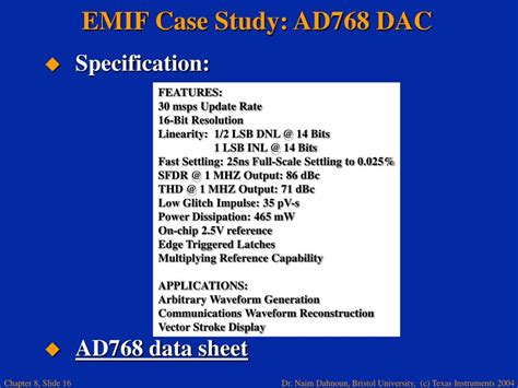 PPT Chapter 8 External Memory Interface EMIF PowerPoint