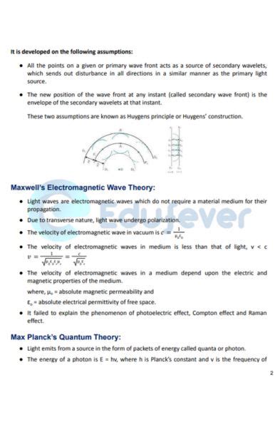 Cbse Class 12 Physics Wave Optics Notes