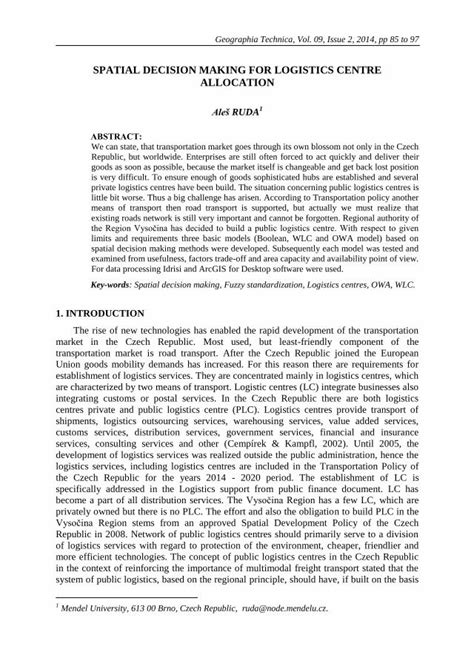 Pdf Spatial Decision Making For Technical Geography Dokumen Tips