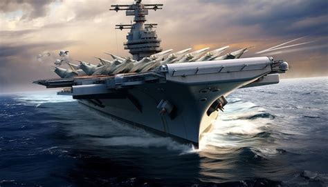 Premium AI Image Carrier Based Aircraft Launches And Takes Off
