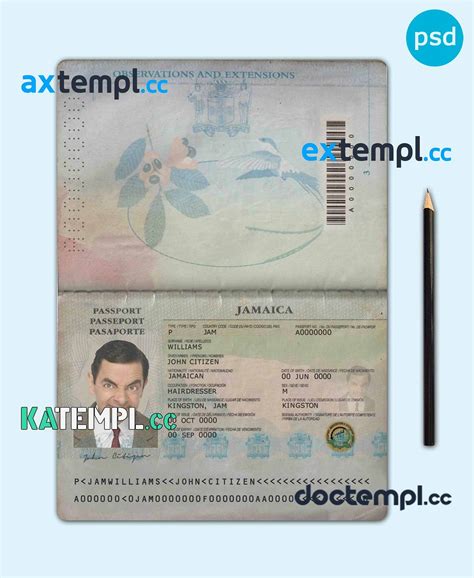 Sample Malaysia Passport Template In Psd Format Fully Editable